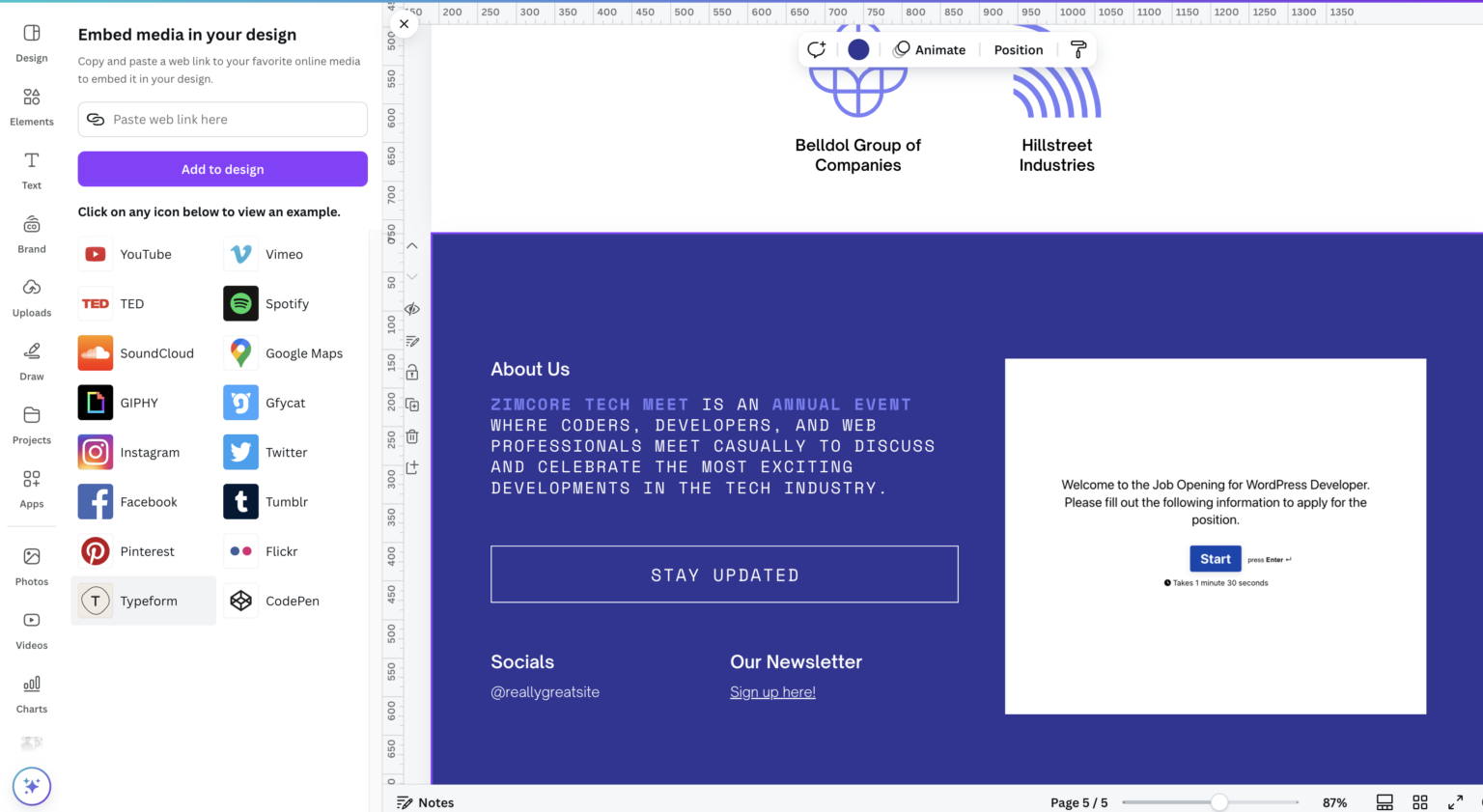 How To Add A Contact Form On Canva Website: A Step-by-Step Guide ...